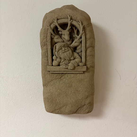 Carruth Studio | Art | Vintage Carruth Studio Santa And Reindeer Wall ...